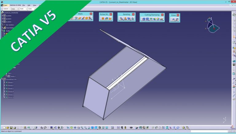 Videotutorial - catia v5 - sheet metal design - Monitor Case - Punch ...