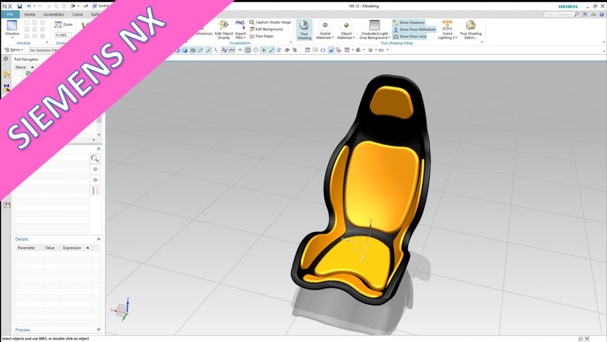 Videotutorial - siemens nx 12 - part design - Racing Car Seat ...