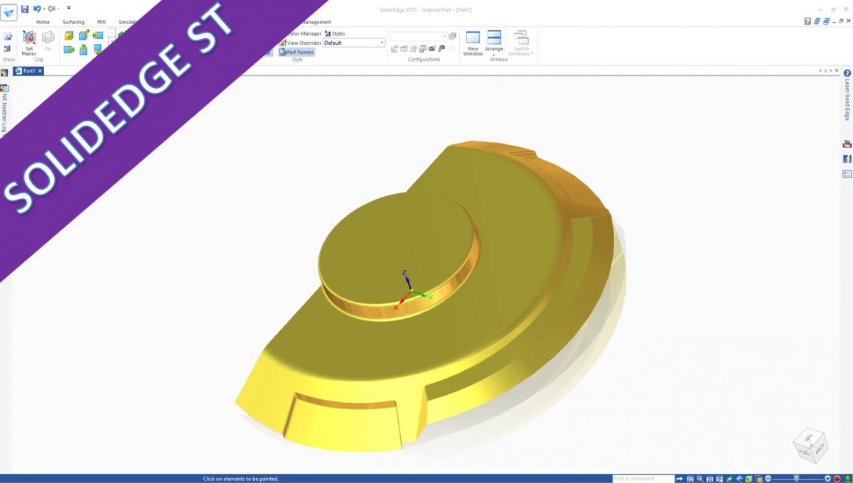 Videotutorial - solidedge st 10 - surfaces - From Drawing to Model Part ...