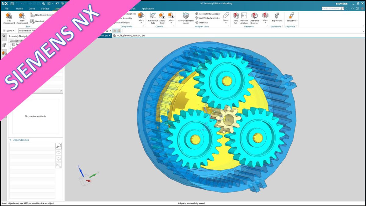 Videotutorial - siemens nx - kinematik - Planetary Gear - wolfgang ...