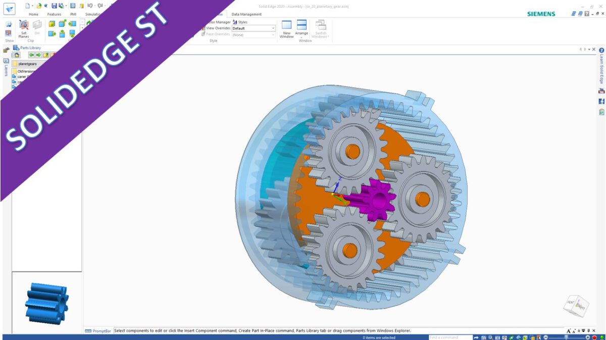 Videotutorial - solidedge 2021 - kinematik - Planetary - Gear ...