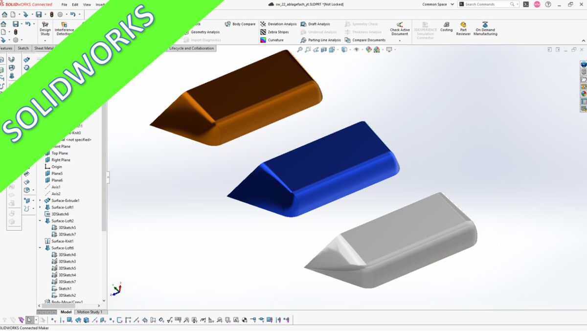 Videotutorial - solidworks 2022 - surfaces - Storage Compartment ...